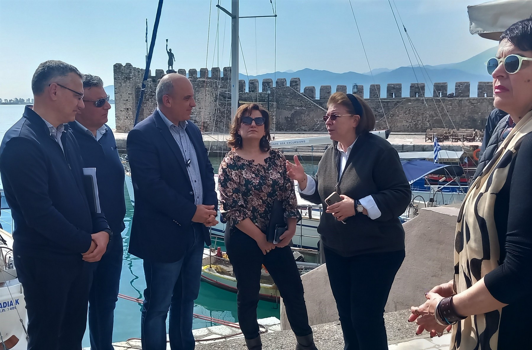 Αυτοψία Λ. Μενδώνη στο ενετικό λιμάνι Ναυπάκτου